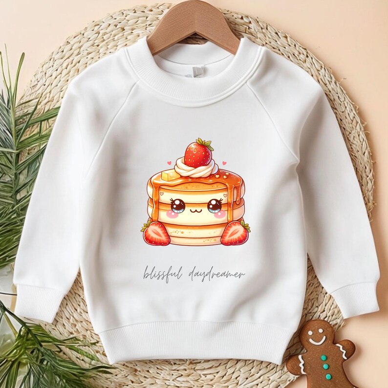 Watercolor Kawaii Pancake Stack PNG, Watercolor Png, Strawberry Png ...