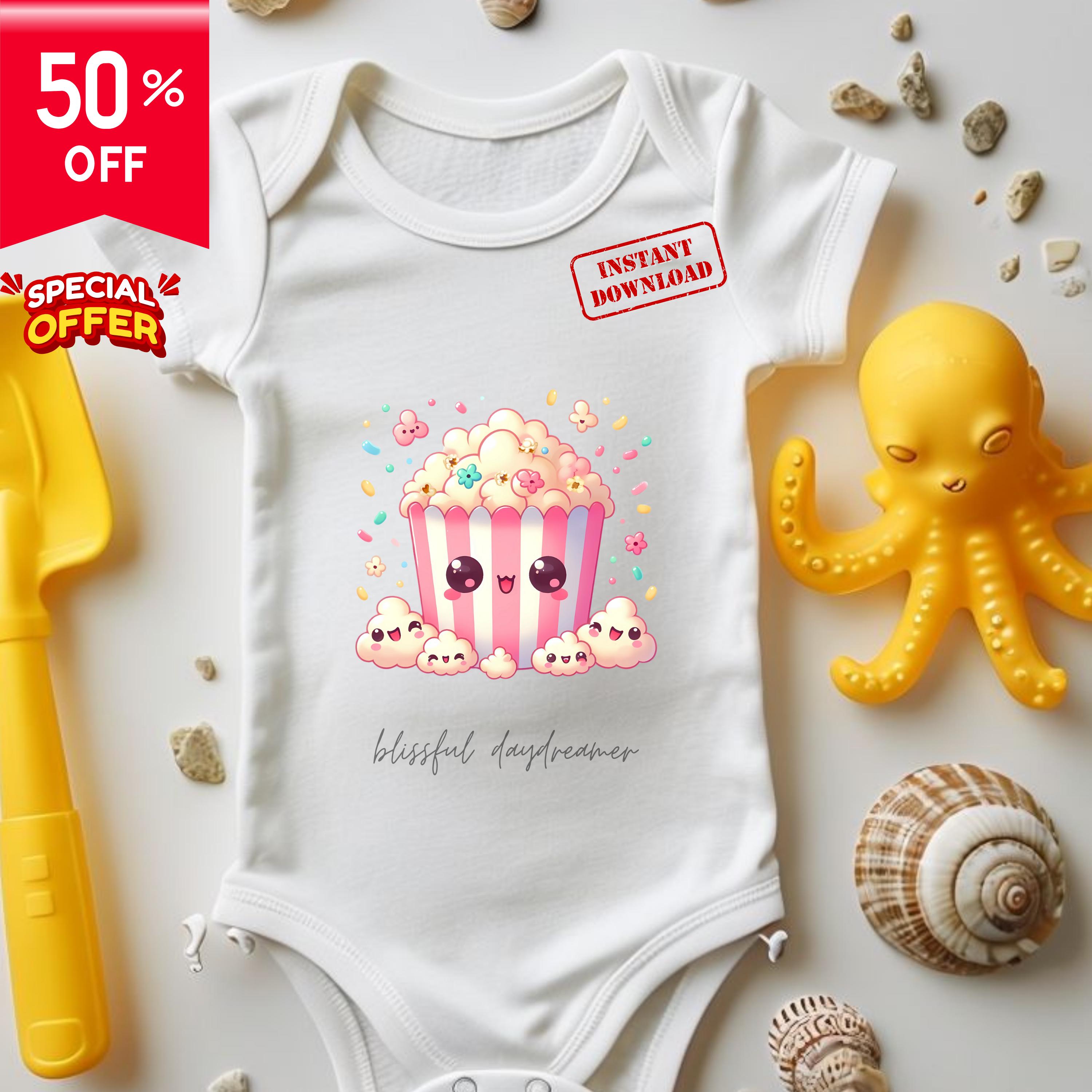 Kawaii Popcorn PNG, Cute Png, Party Png, Chibi Style, Kawaii Png ...