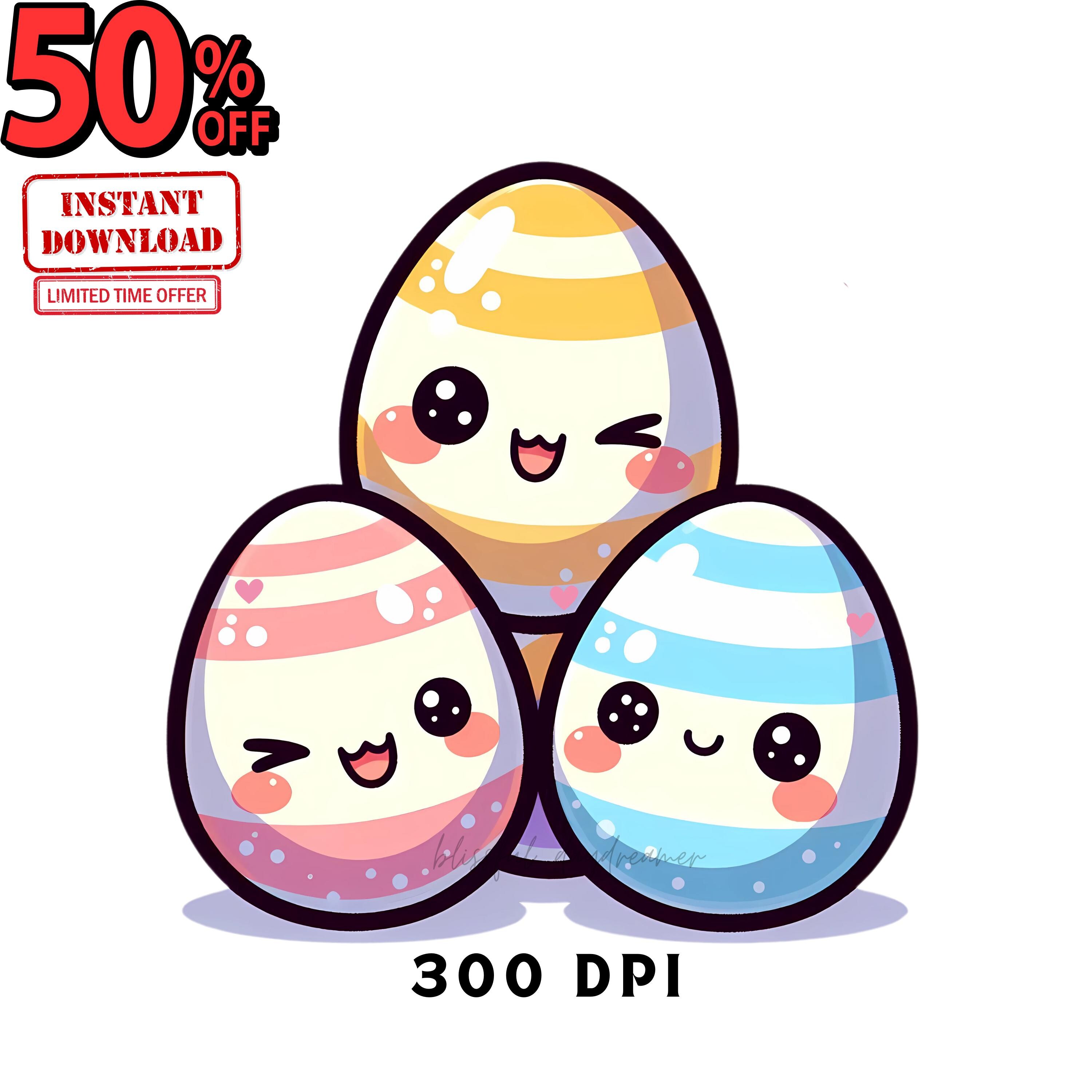 Easter Eggs Png, Kawaii Designs, Easter Eggs, Colorful Easter Eggs ...