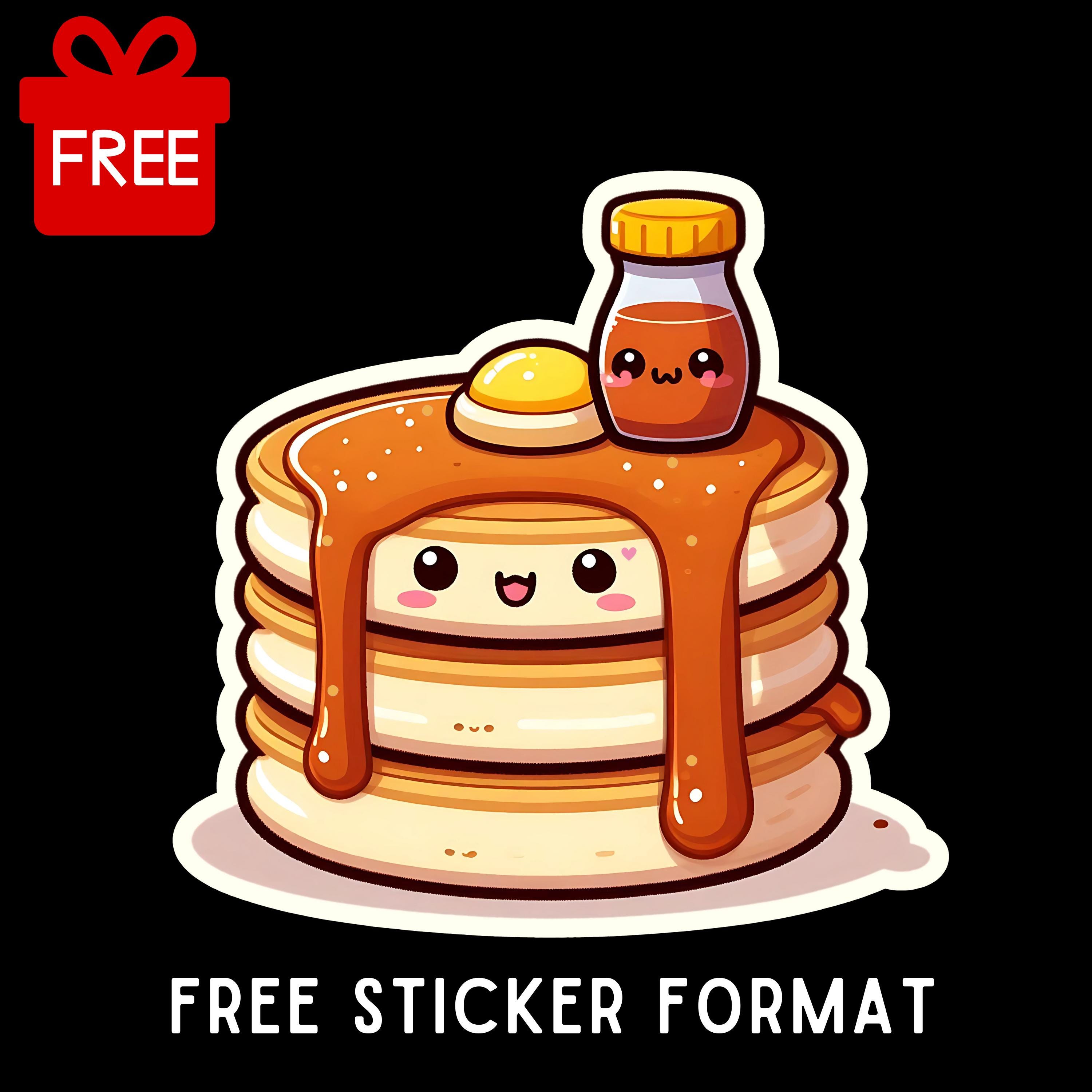 Kawaii Pancake Stack PNG, Cute Png, Chibi Style, Kawaii Png, Kawaii ...