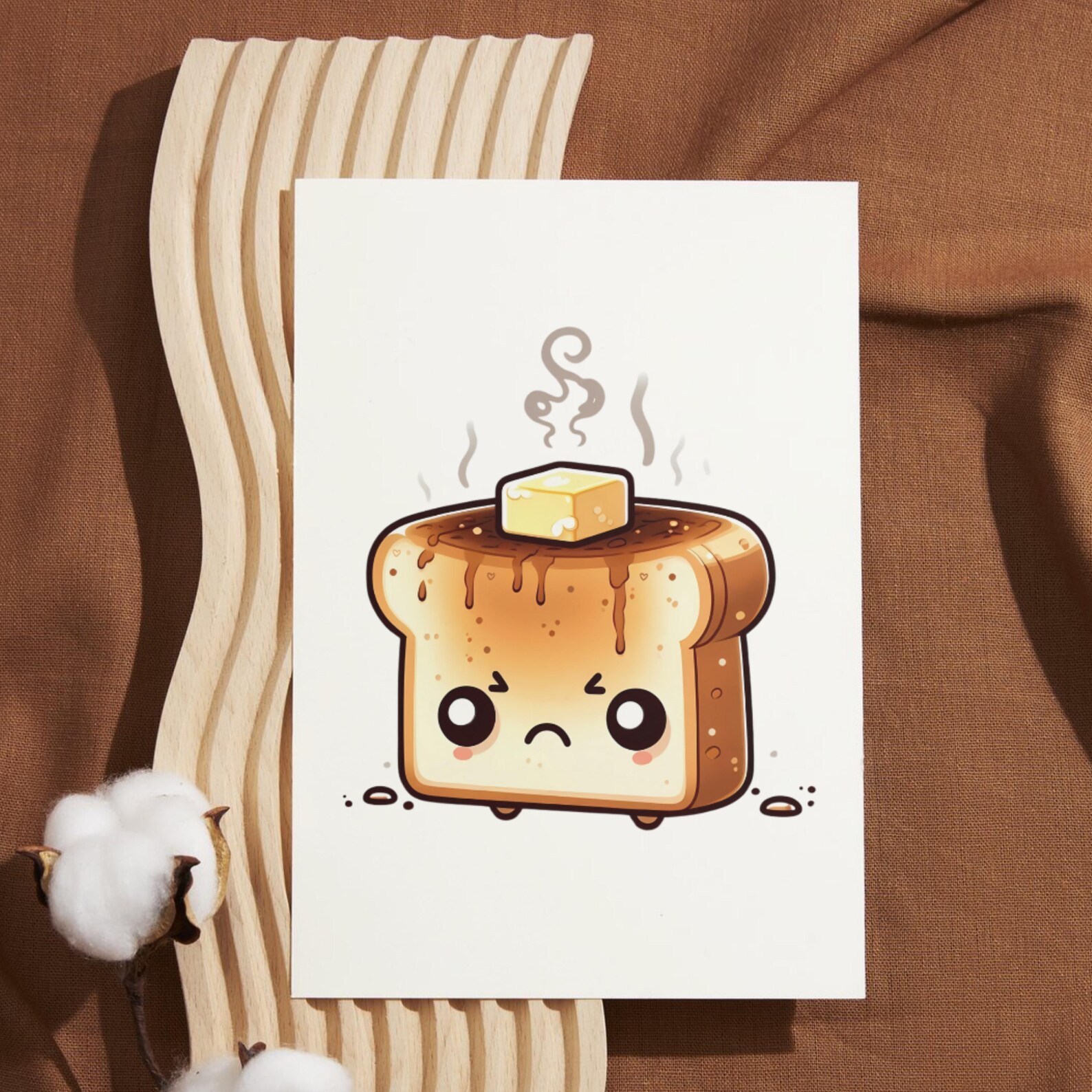 Kawaii Grumpy Toast PNG, Funny Png, Grumpy Png, Chibi Style, Kawaii ...
