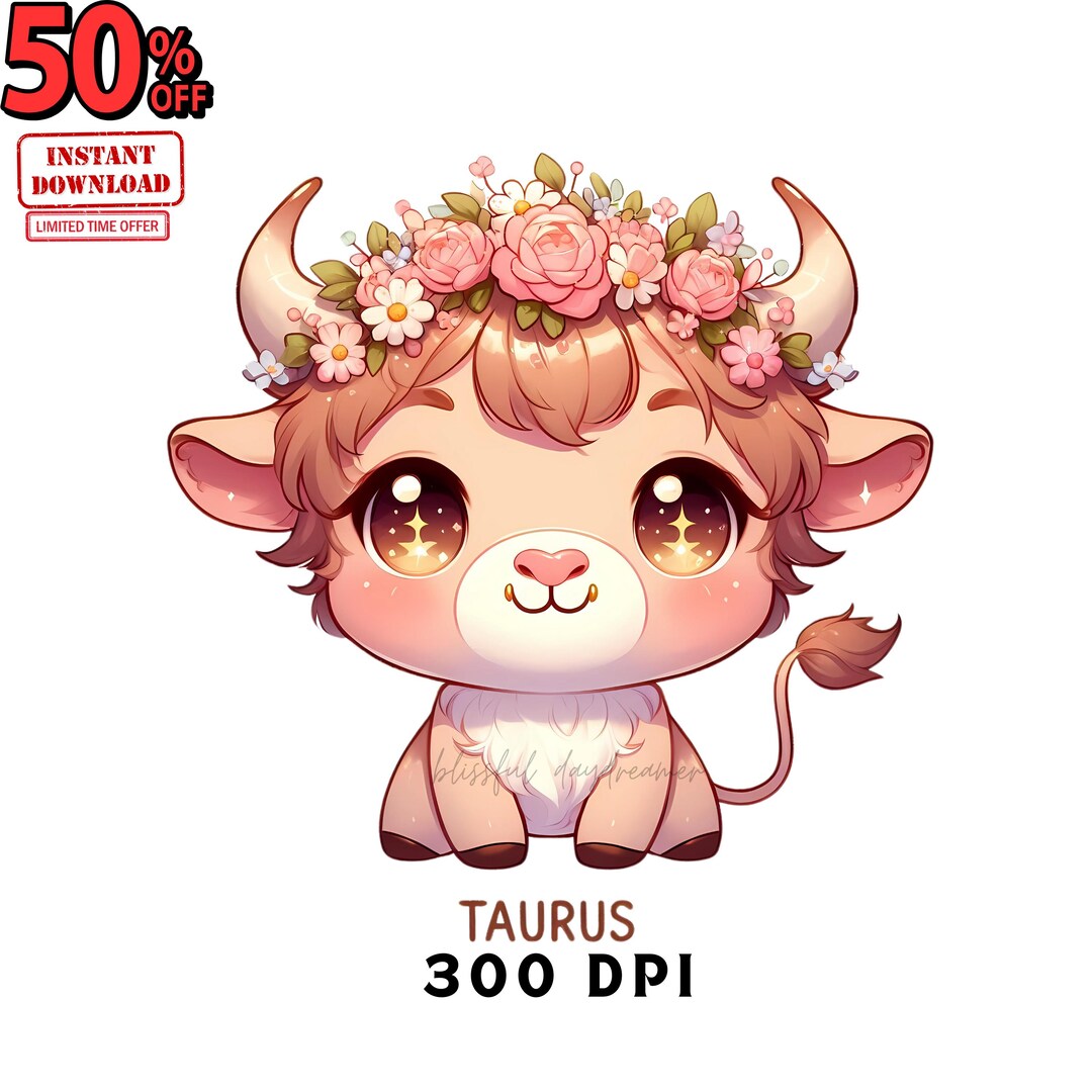 Taurus Png, Zodiac Png, Zodiac Signs Png, Chibi Png, Chibi Style ...