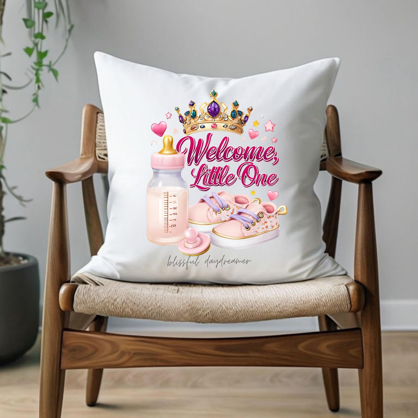 Welcome Little One Png, Baby Girl Png, Pink Leopard Print, Trendy Girl ...