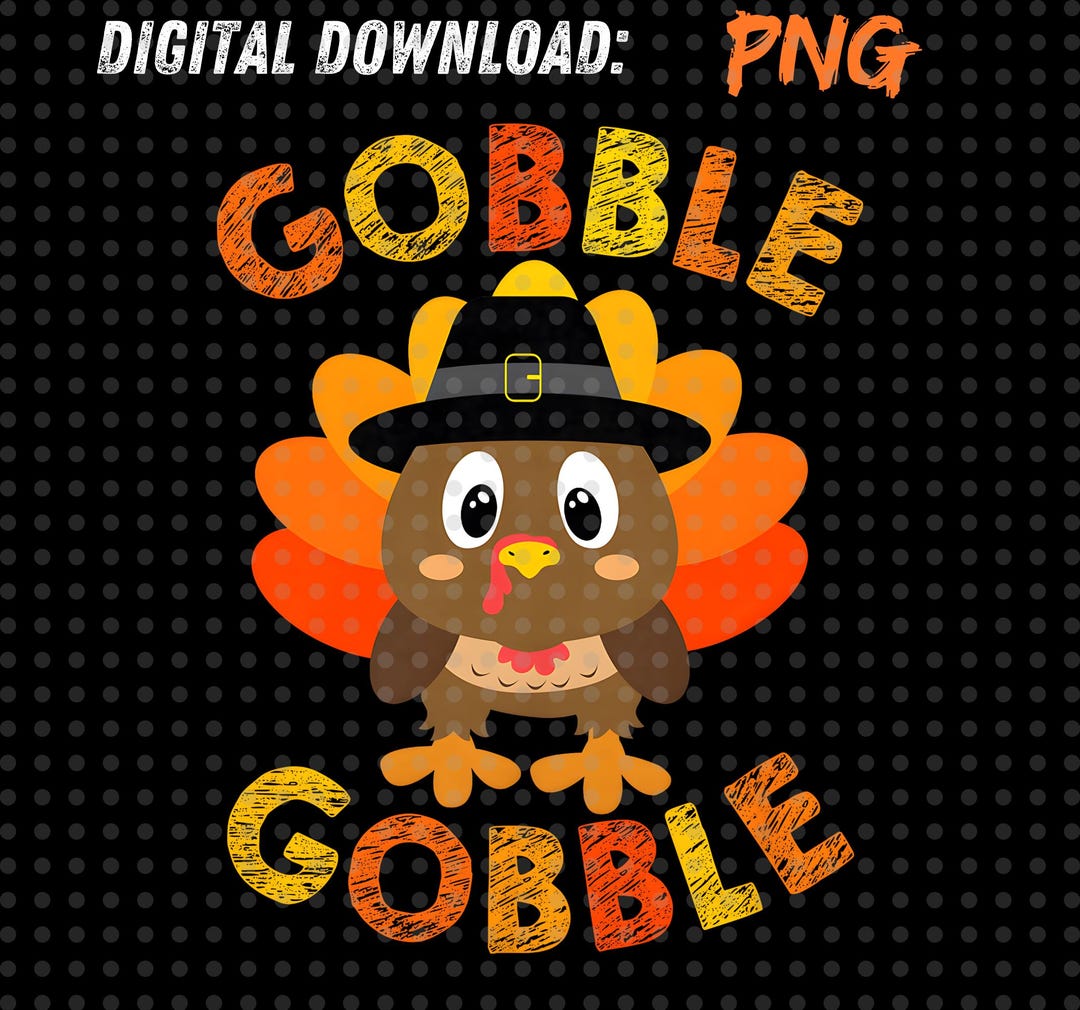 Digital Png File Boy Turkey Thanksgiving Fall Checker Ball Cap Hat Kids ...