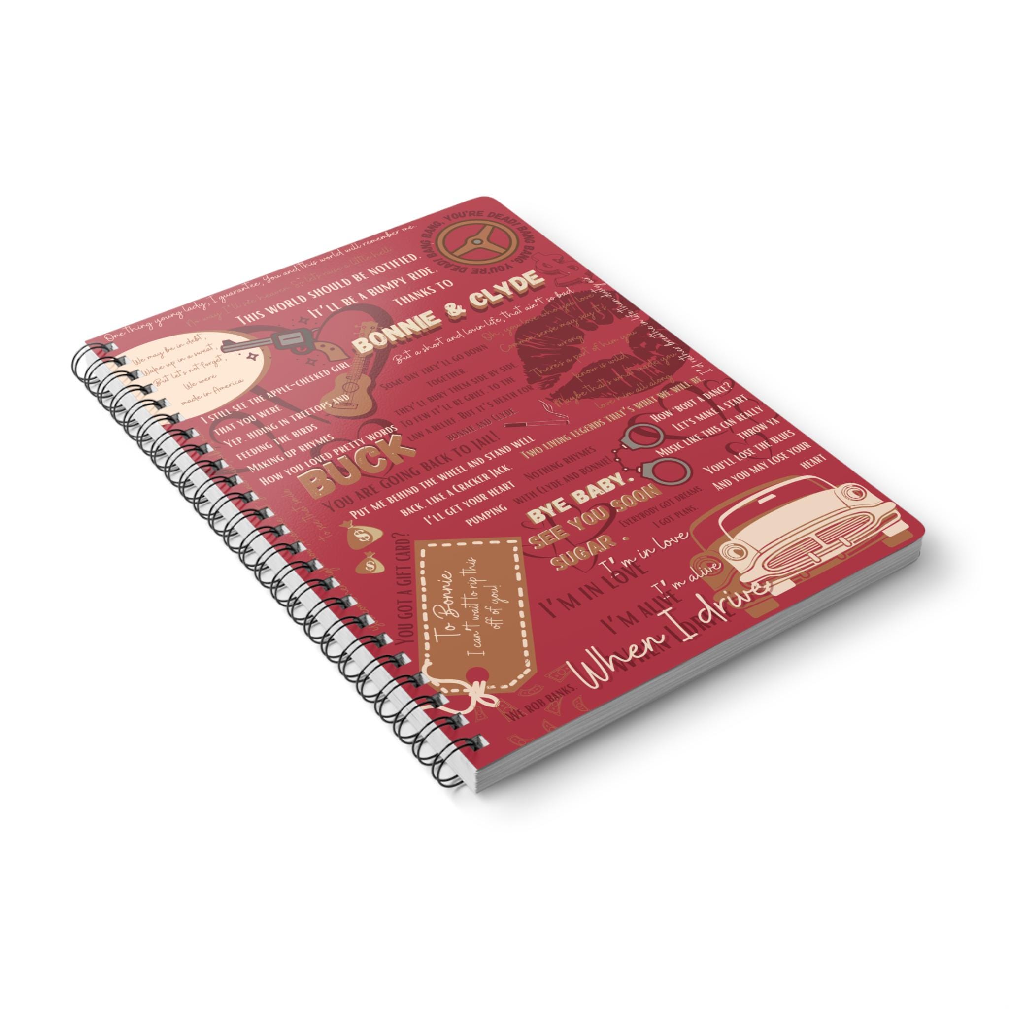 Bonnie and Clyde Musical Collage Notebook, A5 Journal, Wirobound ...