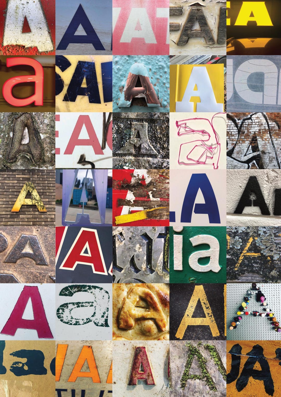 A Poster of A's - a Collection of A Photographs by Alison Jacobs - Etsy