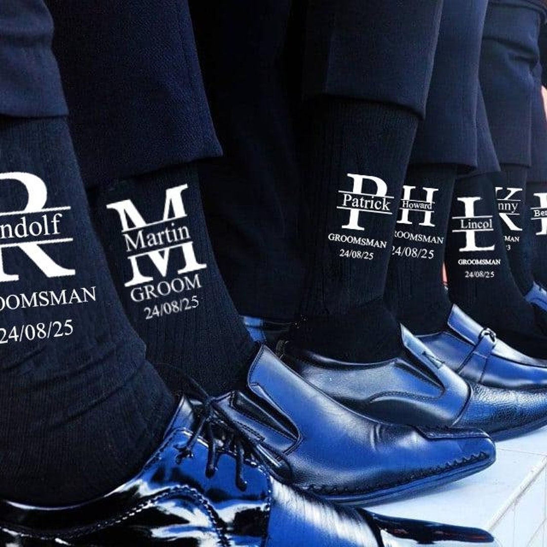 Custom Groomsman Socks,personalized Groom Socks,best Man Socks ...