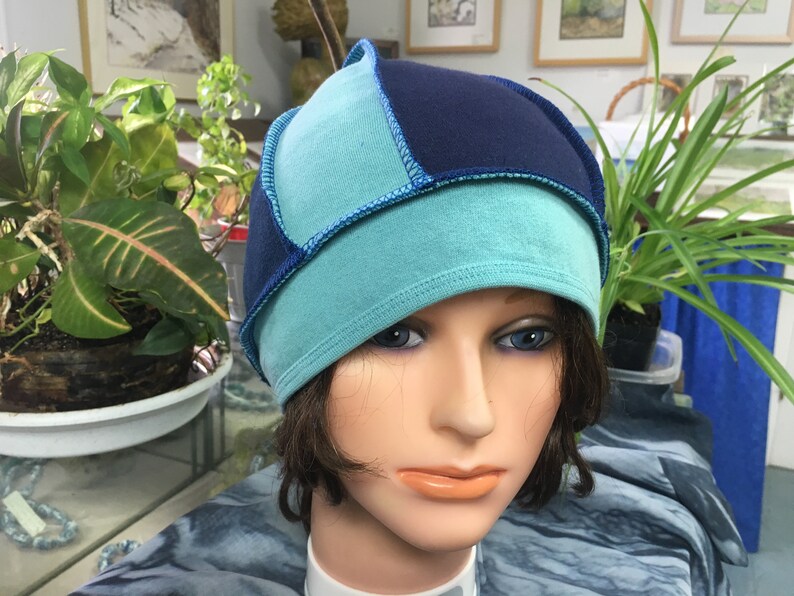 Blue Small Fleece Wizard Hat Winter Warm Ooak | Etsy