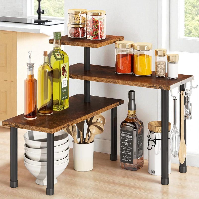 Countertop Wooden Corner Shelf - Etsy