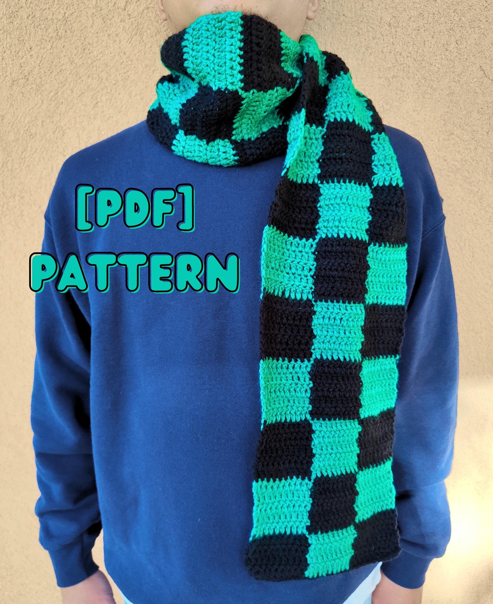PDF| Tanjiro Inspired Scarf Pattern - Etsy