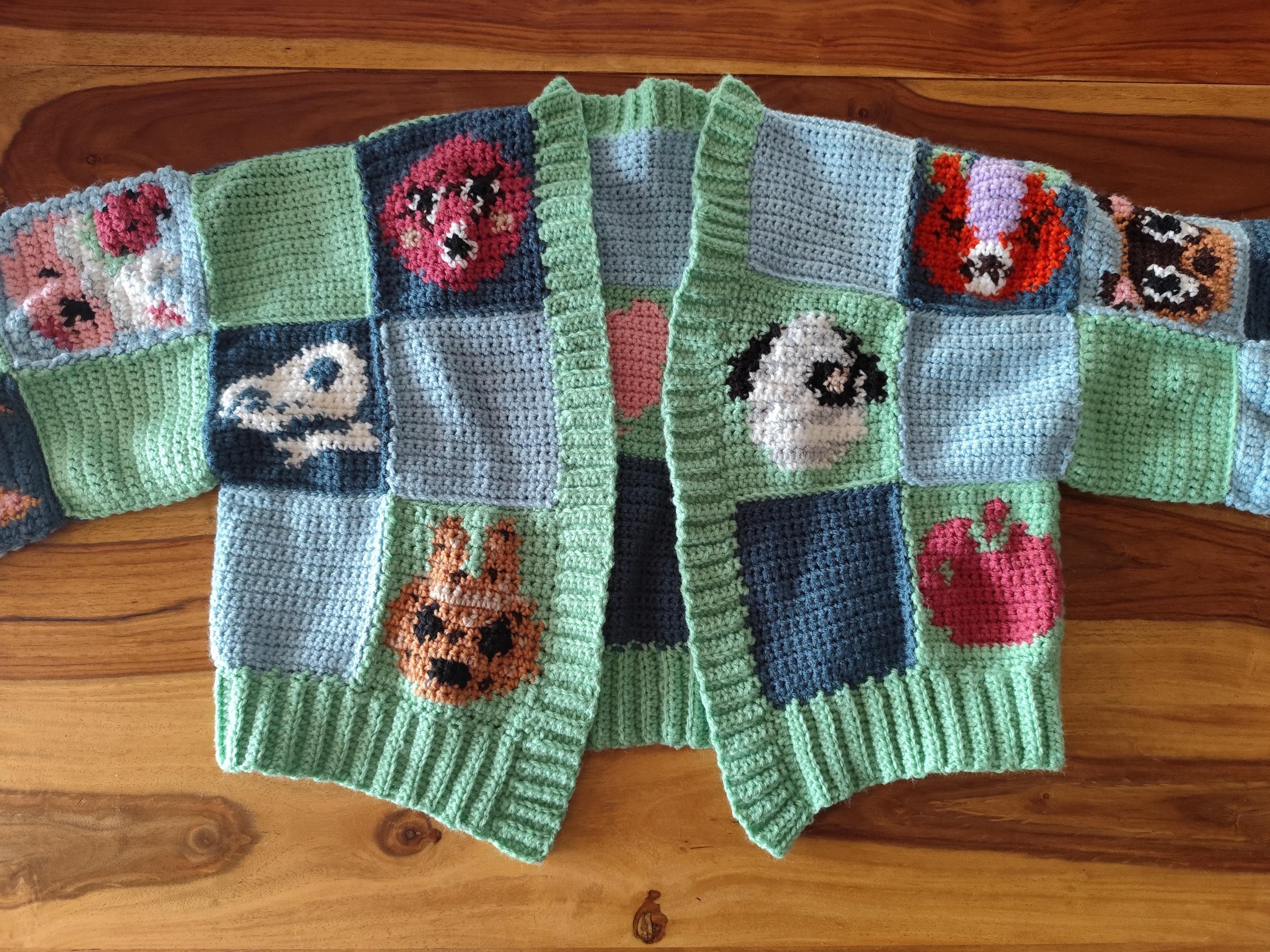 PDF | ACNH Crop Cardigan Crochet Pattern - Etsy