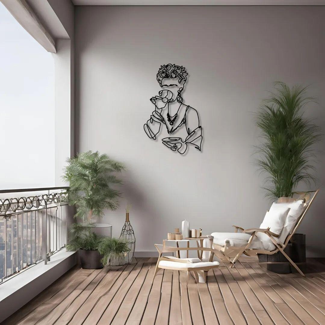 Frida Metal Wall Art: Modern Living Room Decor - Etsy