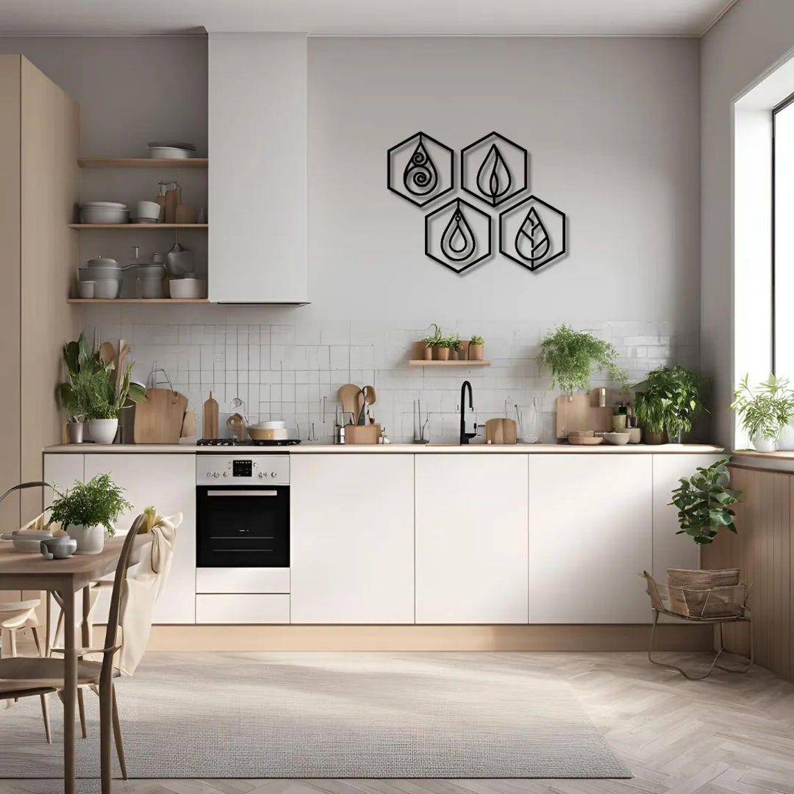 Living Room Decor - Large Metal Wall Decor - Modern Decor - Metal Wall ...