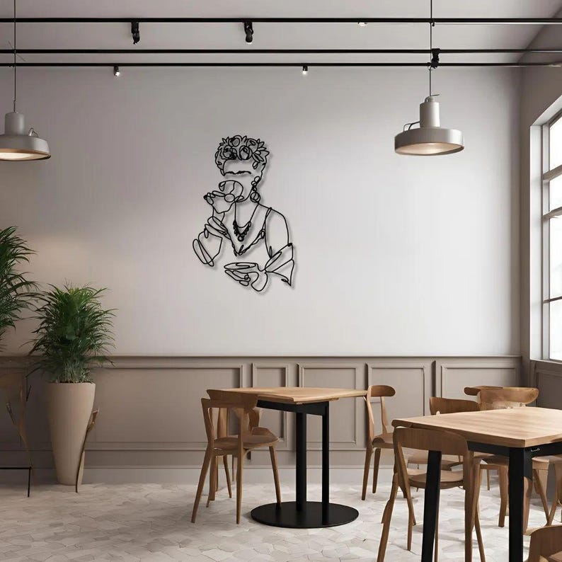 Frida Metal Wall Art: Modern Living Room Decor - Etsy
