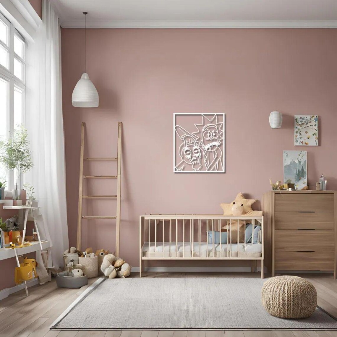 Living Room Decor Large Metal Wall Decor Modern Decor Metal Wall Art ...