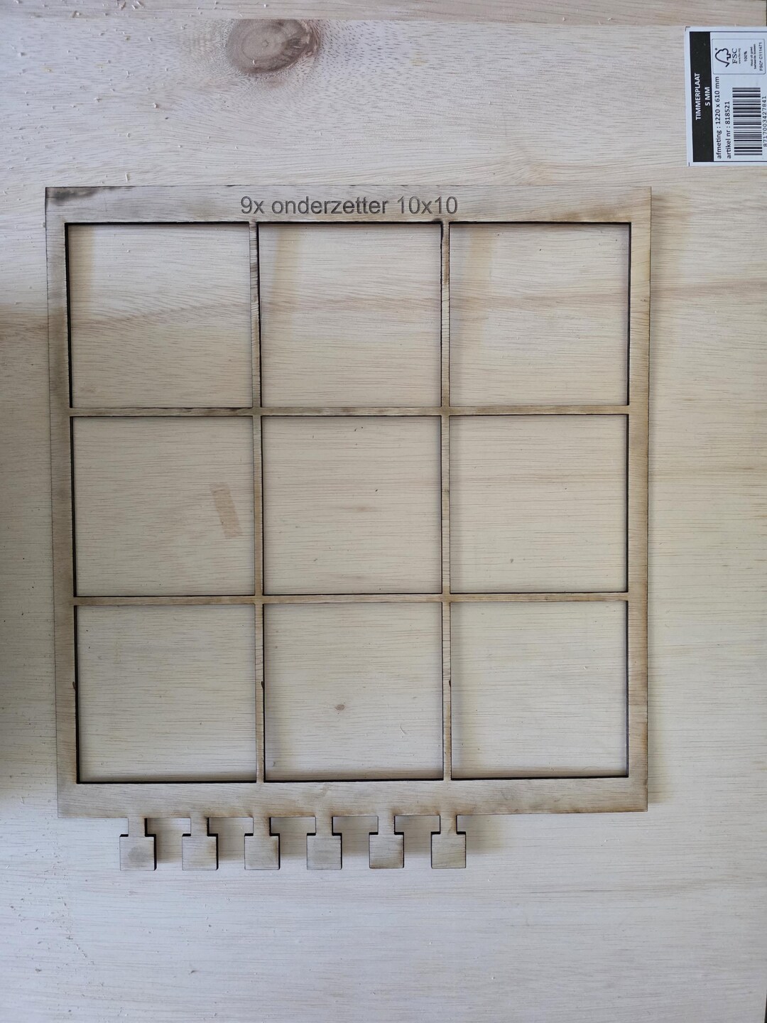 Coaster Jig Lightburn Files - Etsy