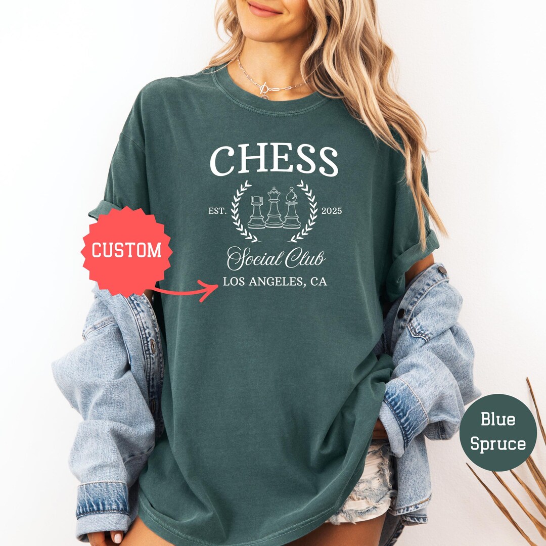 Comfort Colors® Custom Chess Social Club Shirt Family Group Chess ...