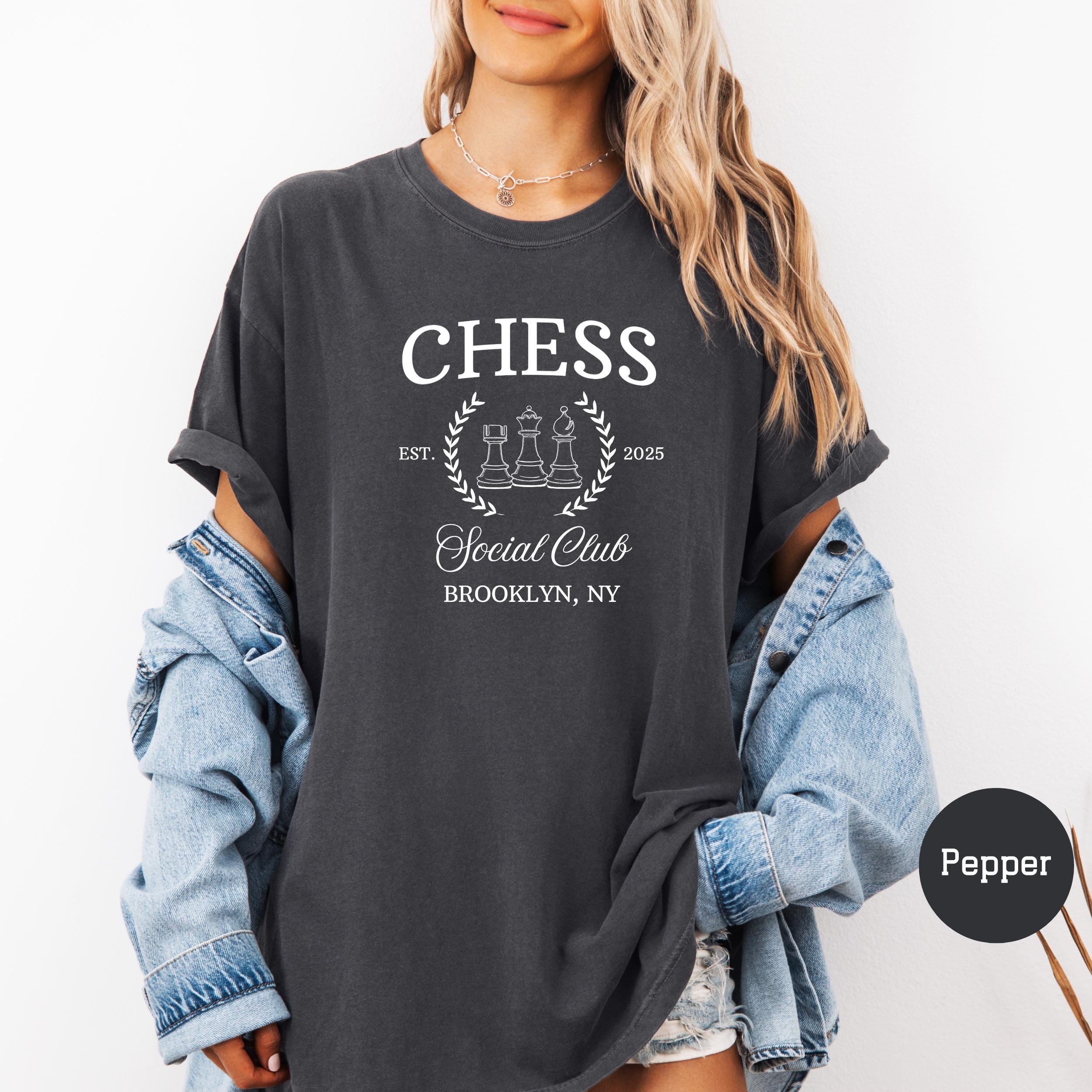 Comfort Colors® Custom Chess Social Club Shirt Family Group Chess ...