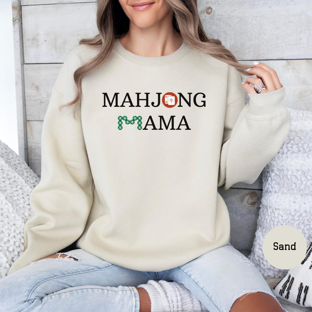 Mahjong Mom Sweatshirt Mahjong Mom Shirt Mahjong Sweater Mahjong Mom Hoodie Mahjong Lover Top ...