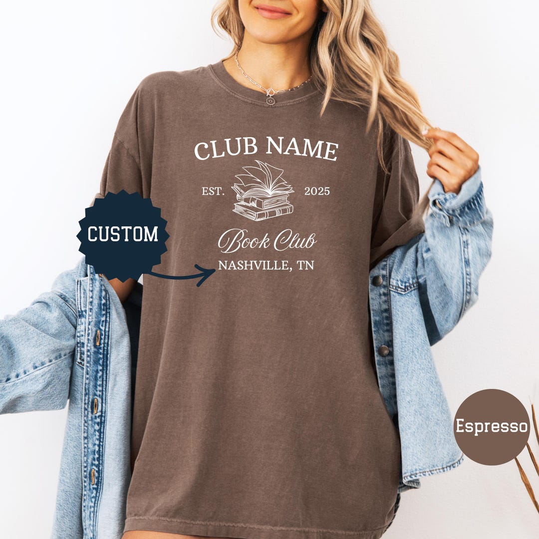 Comfort Colors® Custom Book Club Shirt Bookish Shirt Gift for Book ...