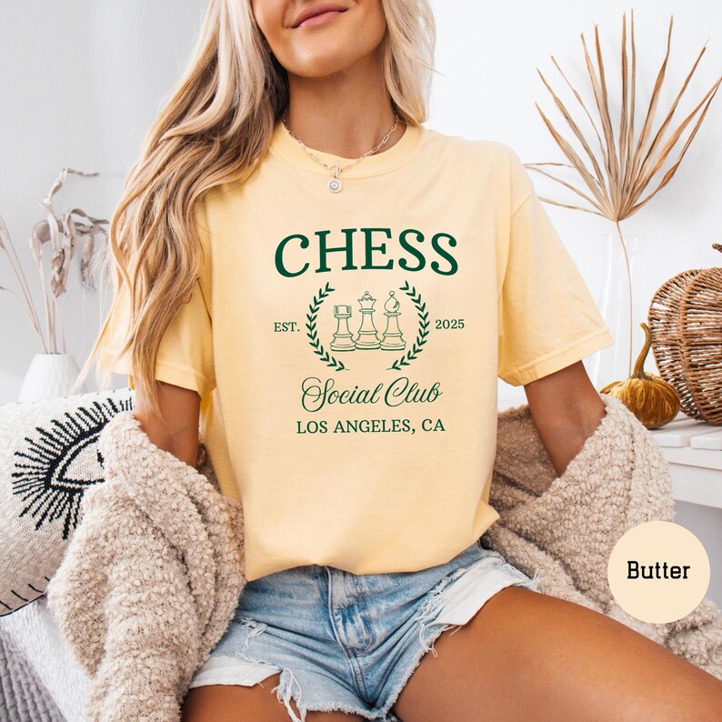 Comfort Colors® Custom Chess Social Club Shirt Family Group Chess ...