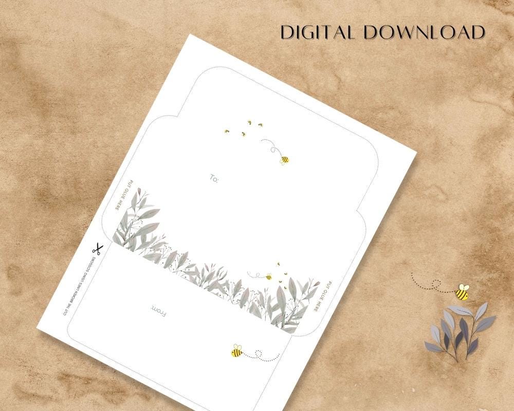 Printable Spring Letter Paper, Pale Green Leaves Stationery, Minimalist ...