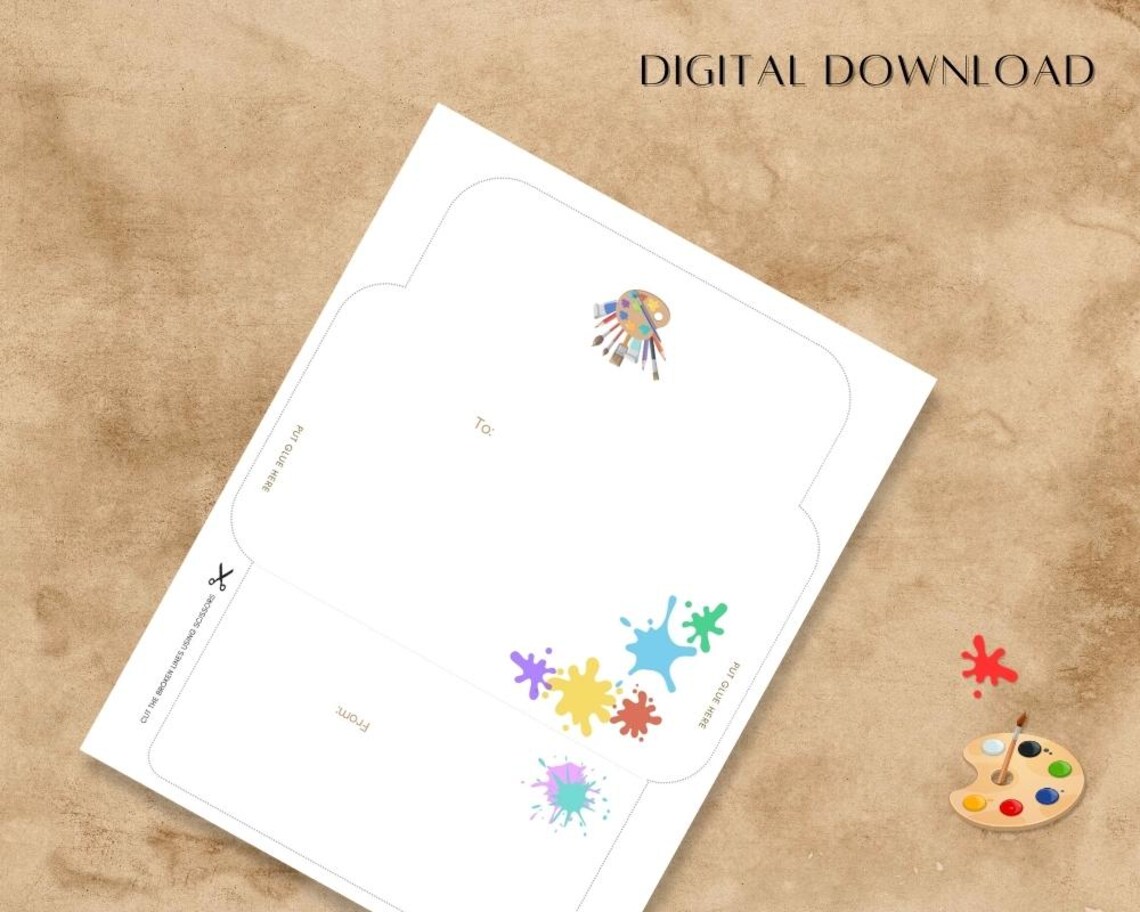 Life is Full of Color Printable Stationery, Vibrant Creative Writing ...