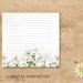 Printable Writing Paper, Minimalist White Floral Stationery, Lined and ...