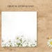 Printable Writing Paper, Minimalist White Floral Stationery, Lined and ...