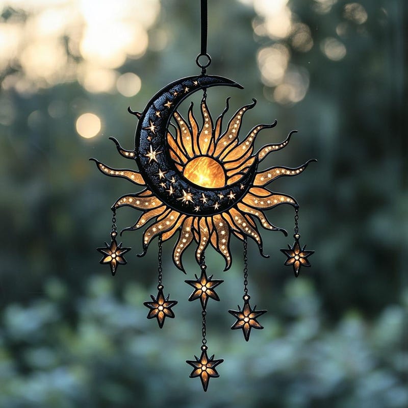 Sun Catchers Moon Star - Etsy