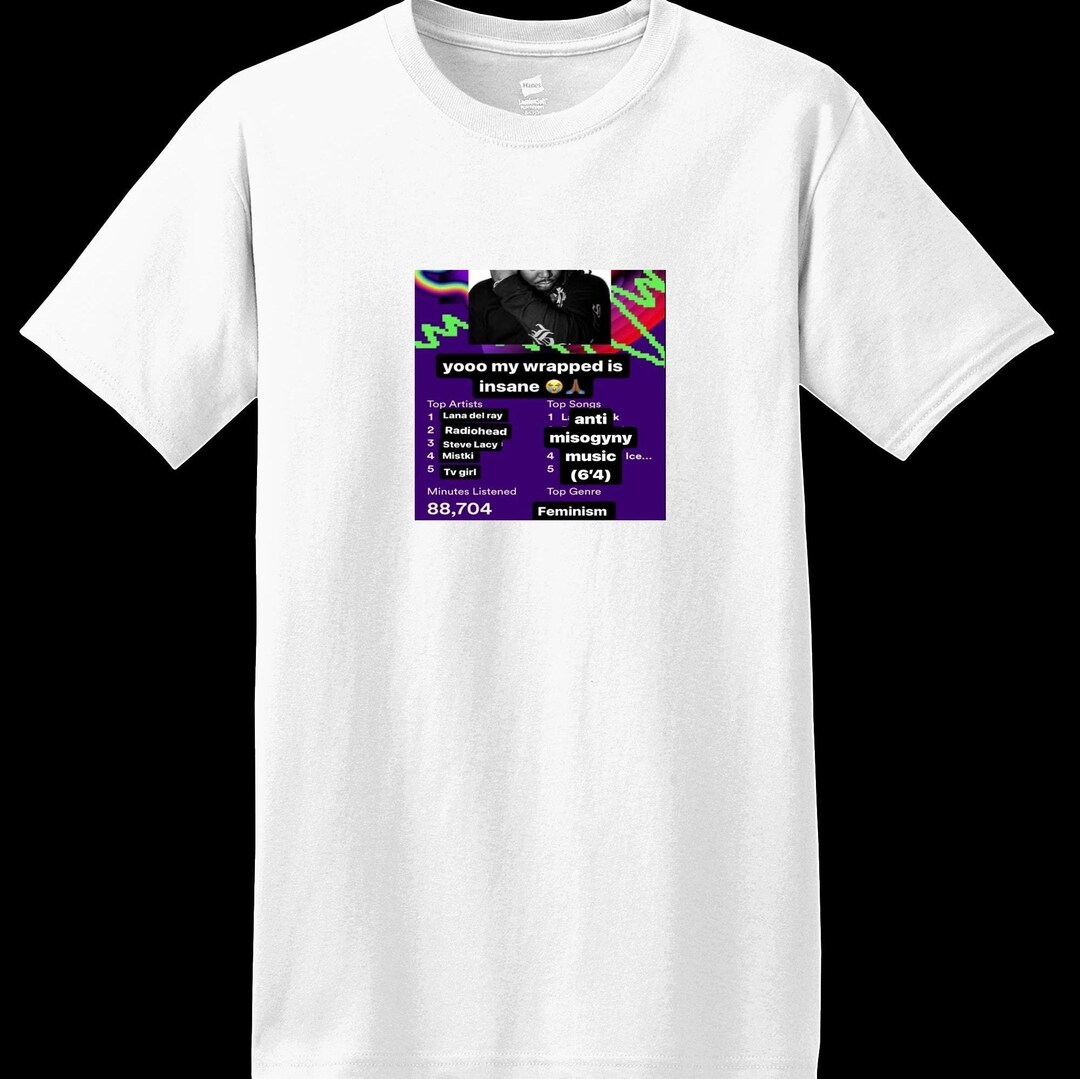Spotify Wrapped Meme Tee Shirt / Rap Meme Ken Carson Lucki Meme Tiktok ...