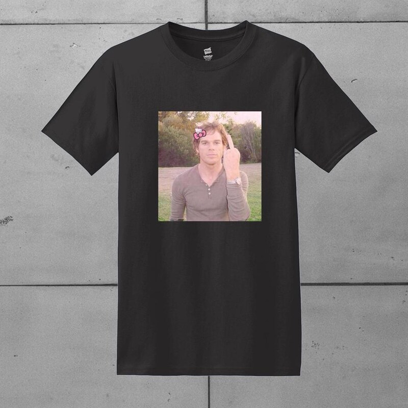 Dexter Middle Finger Shirt - Etsy