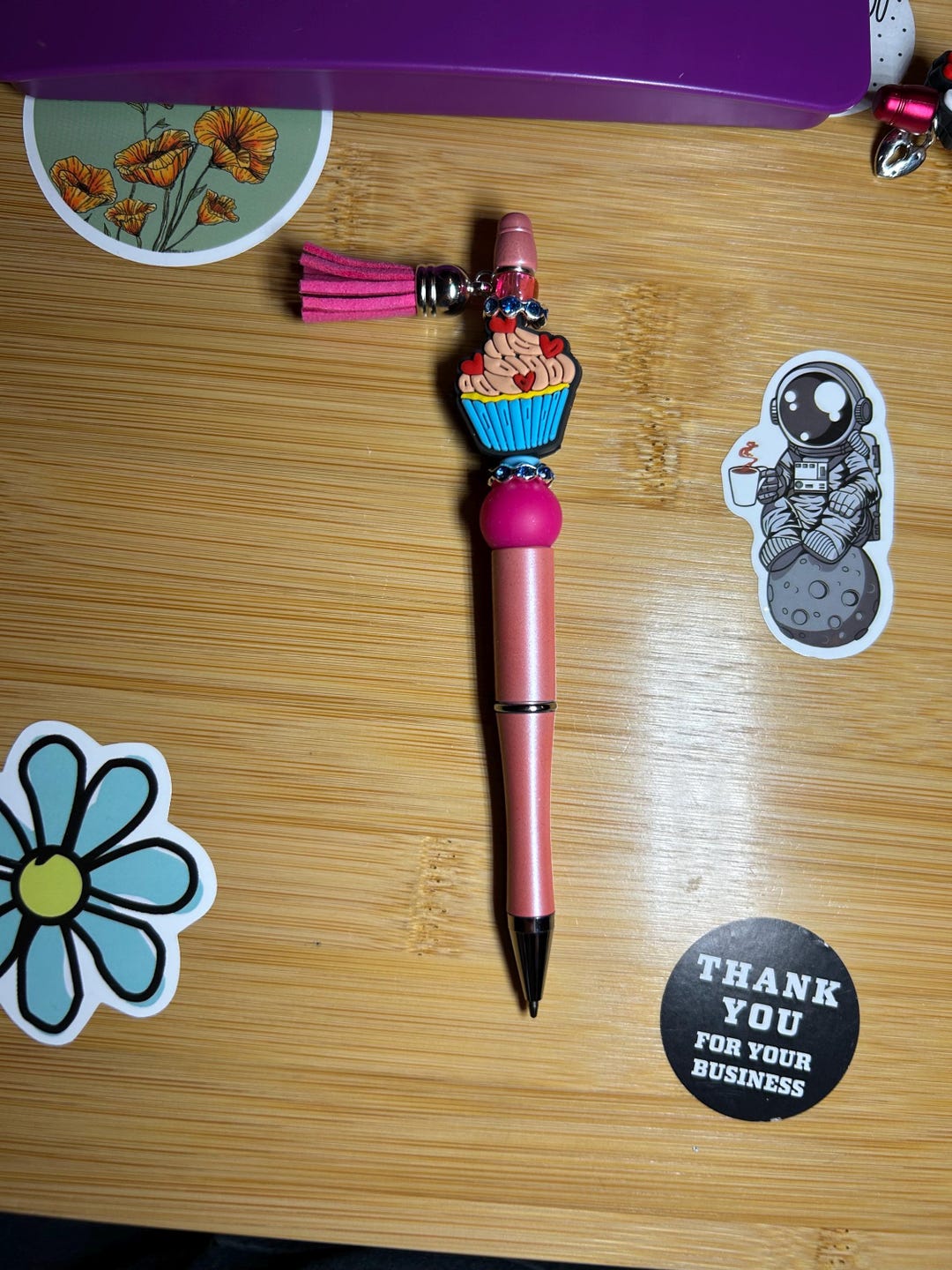 Love Cupcake HANDBEADED Pen - Etsy