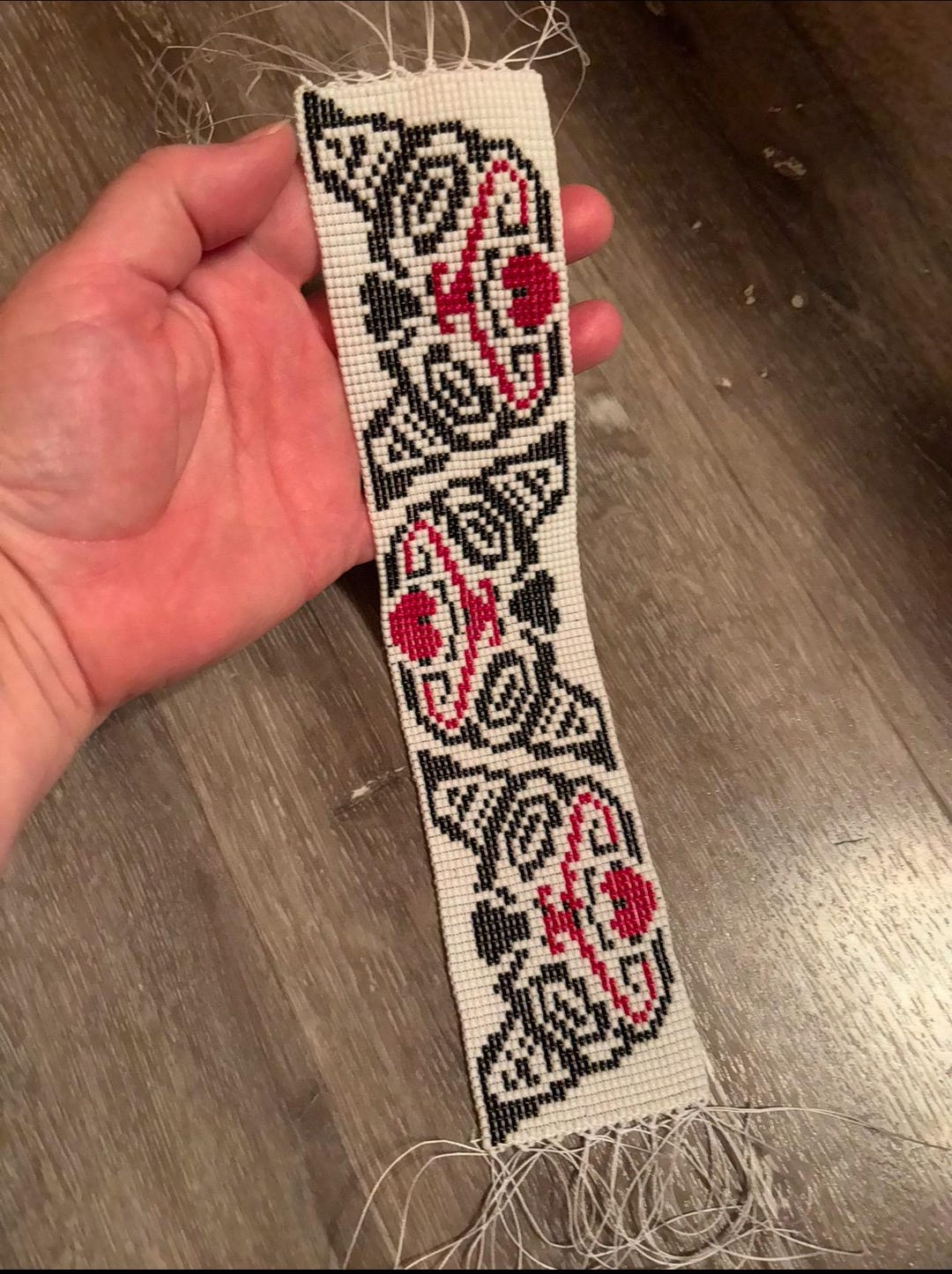 Hand Loomed Beadwork: Native Salish Bear Pattern Embellishment - Etsy