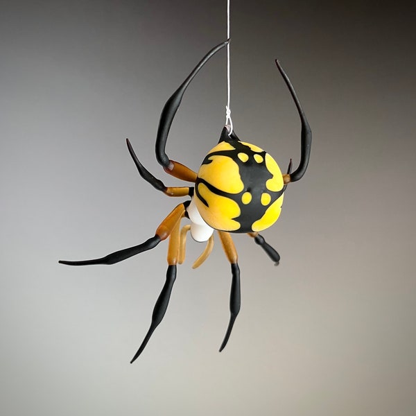 Glass Spider Garden Sculpture - Etsy