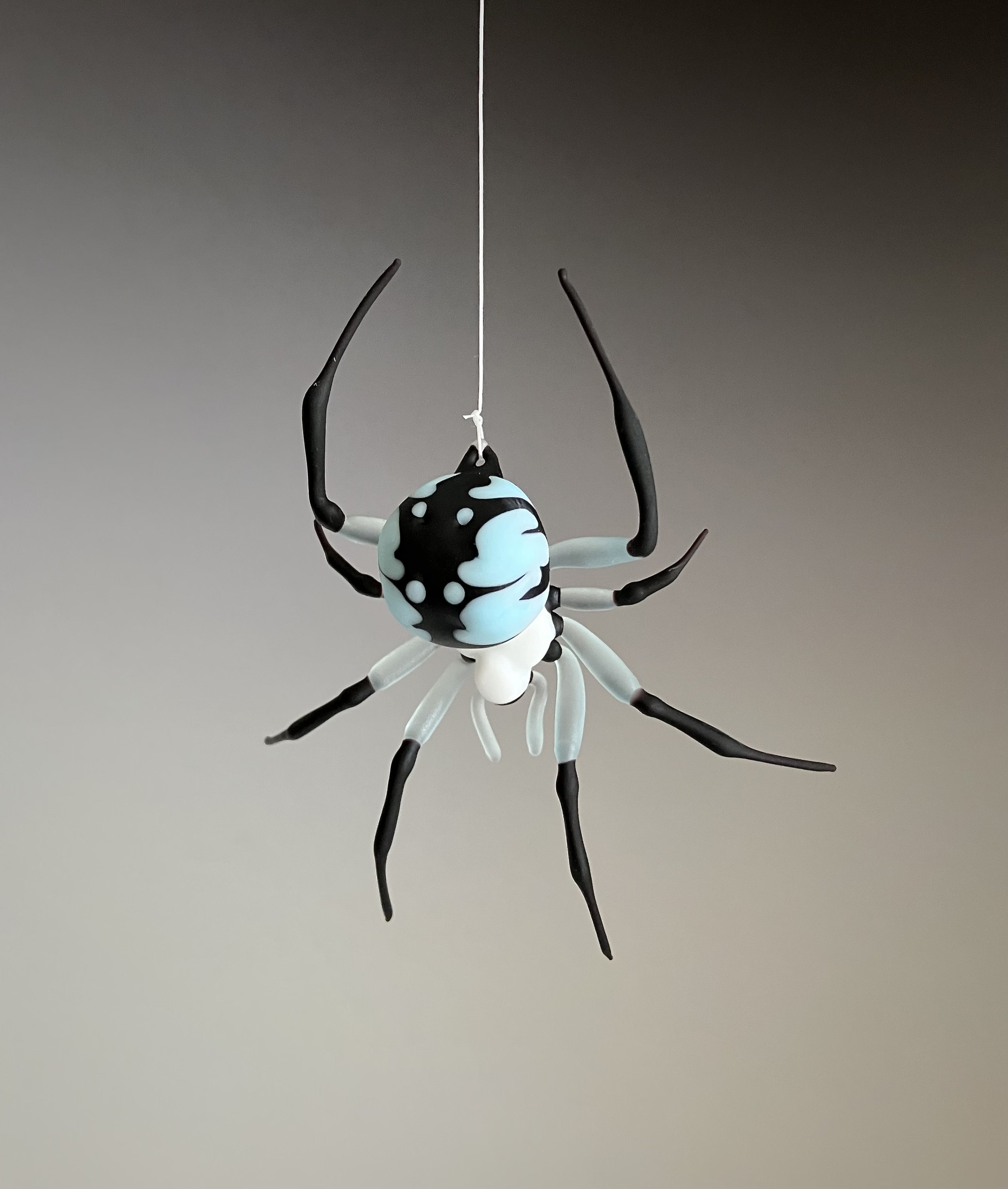 Art Glass Blue Garden Spider Variation on Argiope Aurantia - Etsy