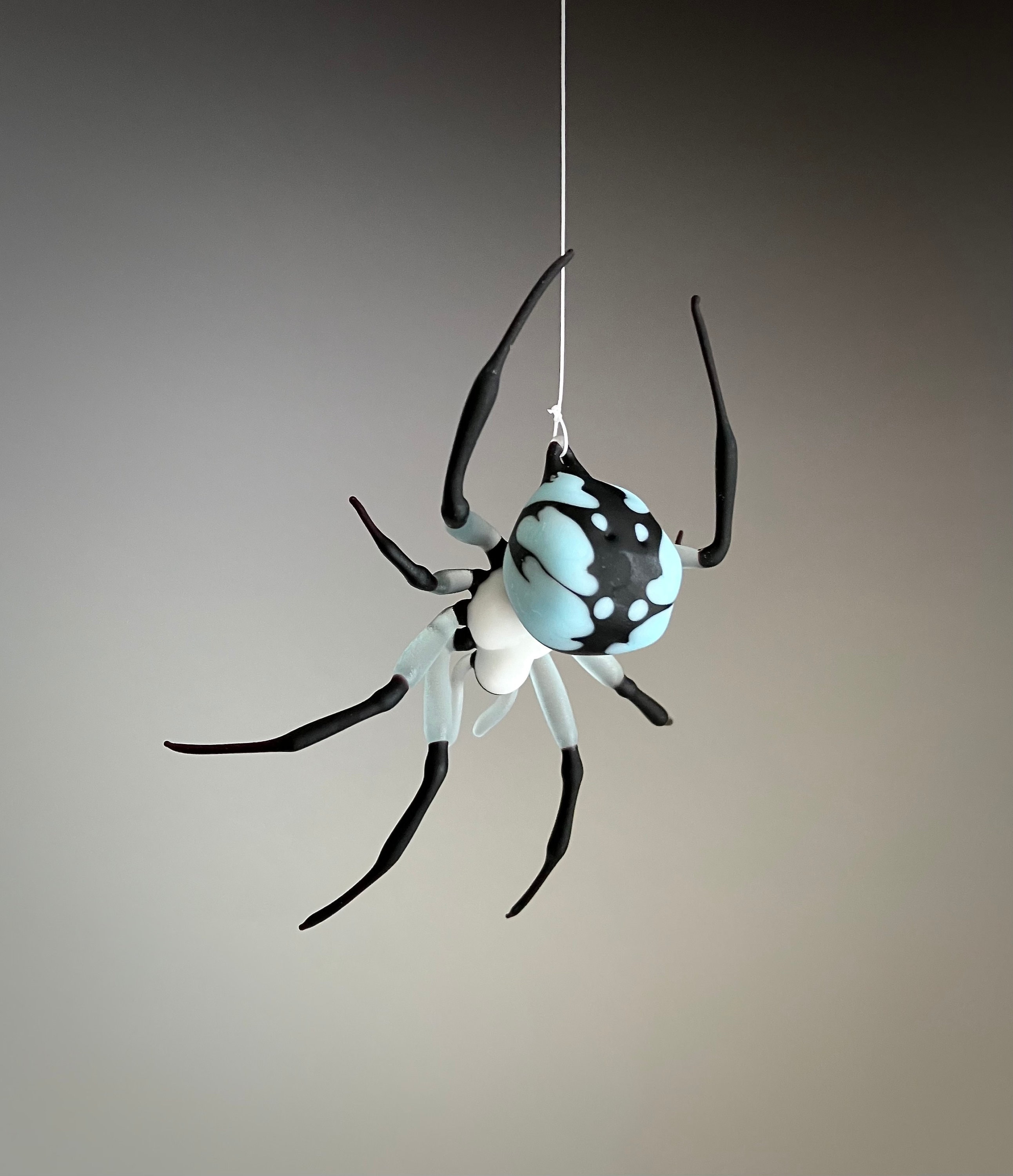 Art Glass Blue Garden Spider Variation on Argiope Aurantia - Etsy