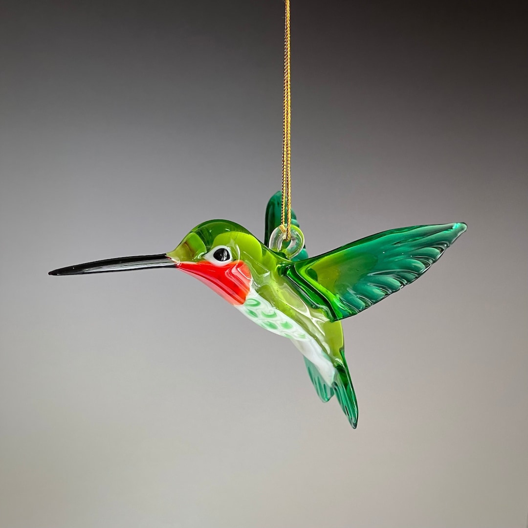 Glass Ruby-throated Hummingbird - Etsy