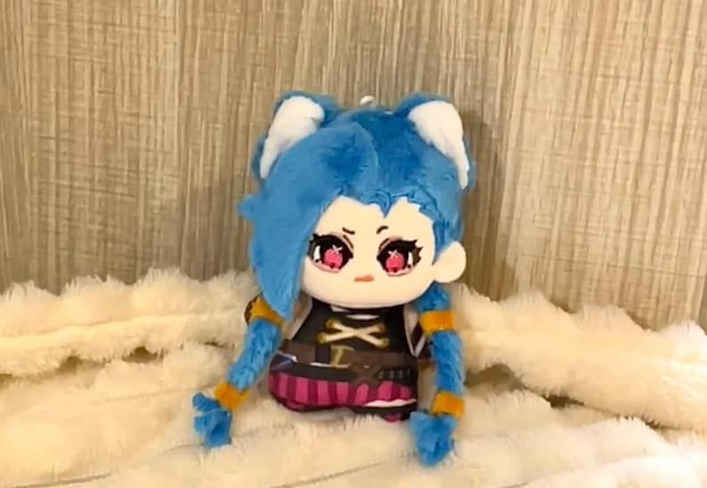 League of Legends Jinx Plushie – Arcane-inspired 10cm Doll | Perfect for Fans & Gifts - Etsy