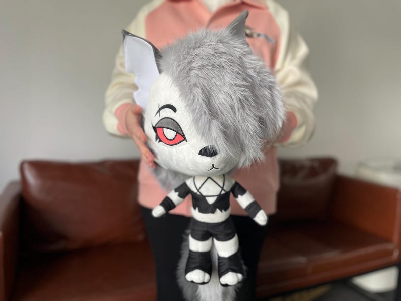 Loona Plush Helluva Boss Cute Chibi Doll – Handmade Q-version Big Head ...
