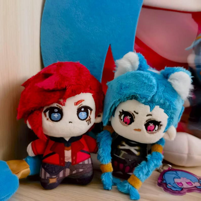 League of Legends Jinx Plushie – Arcane-inspired 10cm Doll | Perfect for Fans & Gifts - Etsy