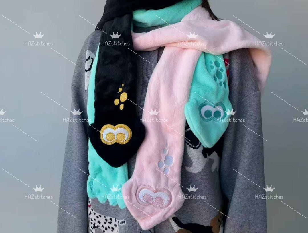 Splatoon Inkling Scarf – Perfect Gift for Splatoon Fans | Pre-order - Etsy