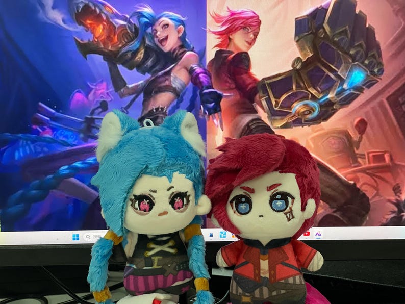 League of Legends Jinx Plushie – Arcane-inspired 10cm Doll | Perfect ...