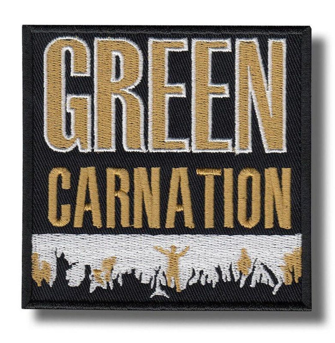 Green Carnation Embroidered Patch Badge Iron on Applique 5d3da4 - Etsy