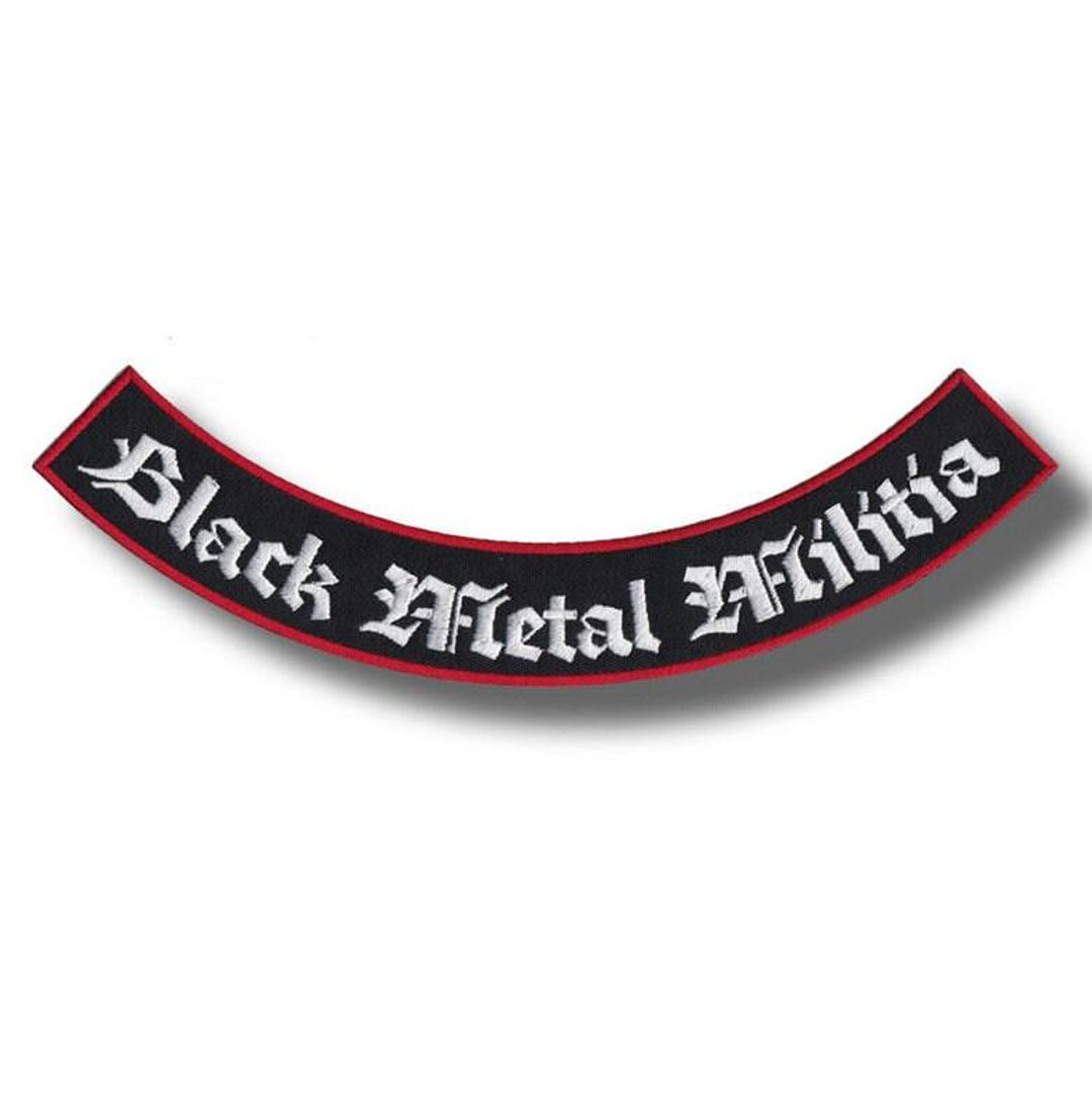Black Metal Militia Embroidered Patch Badge Iron on Applique 81e38b - Etsy