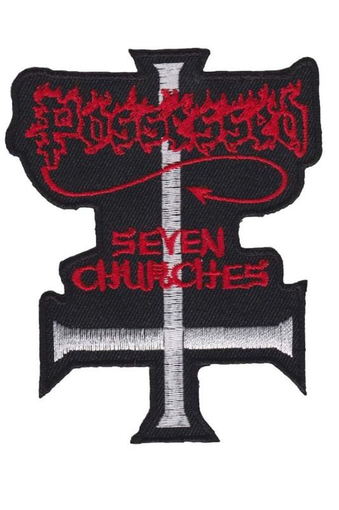 Possessed Seven Churches Death Metal Ban Embroidered Patch Badge ...