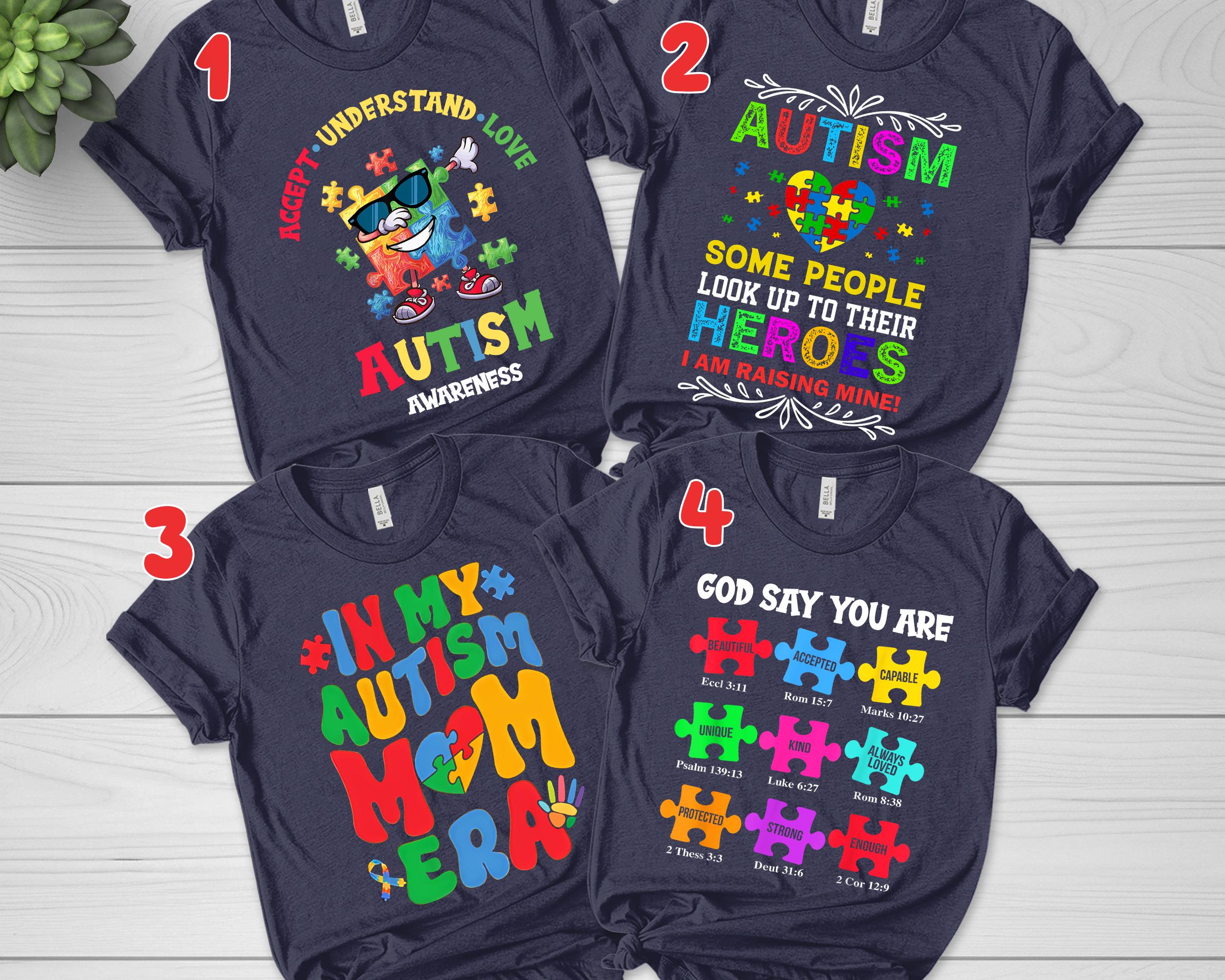 Autism Awareness Bundle PNG, Autism Coquette Bow, Glitter Puzzle ...