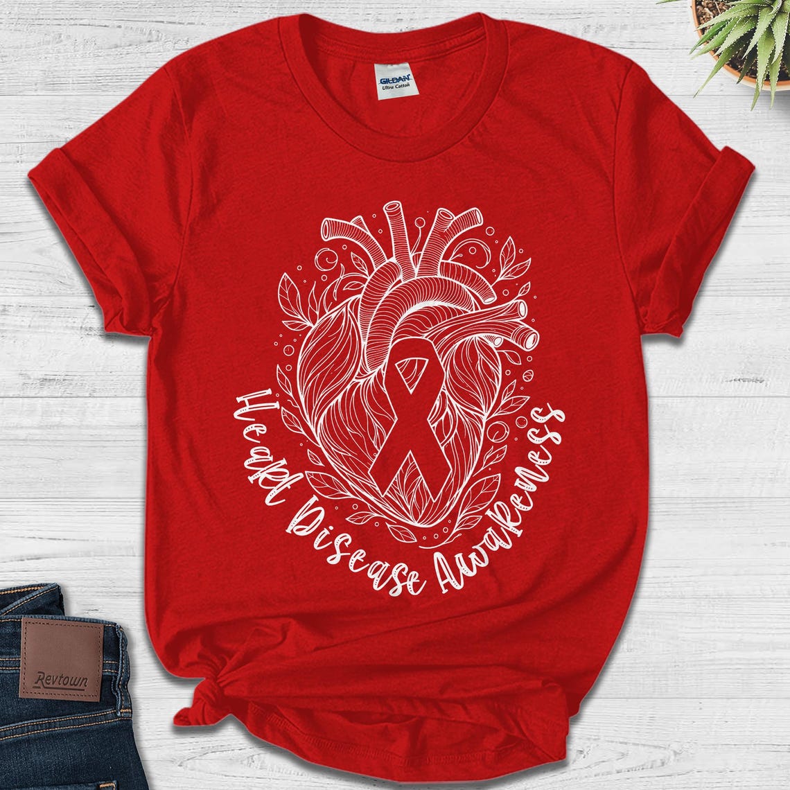 Heart Disease Awareness Digital PNG, CHD Awareness Design, in February ...