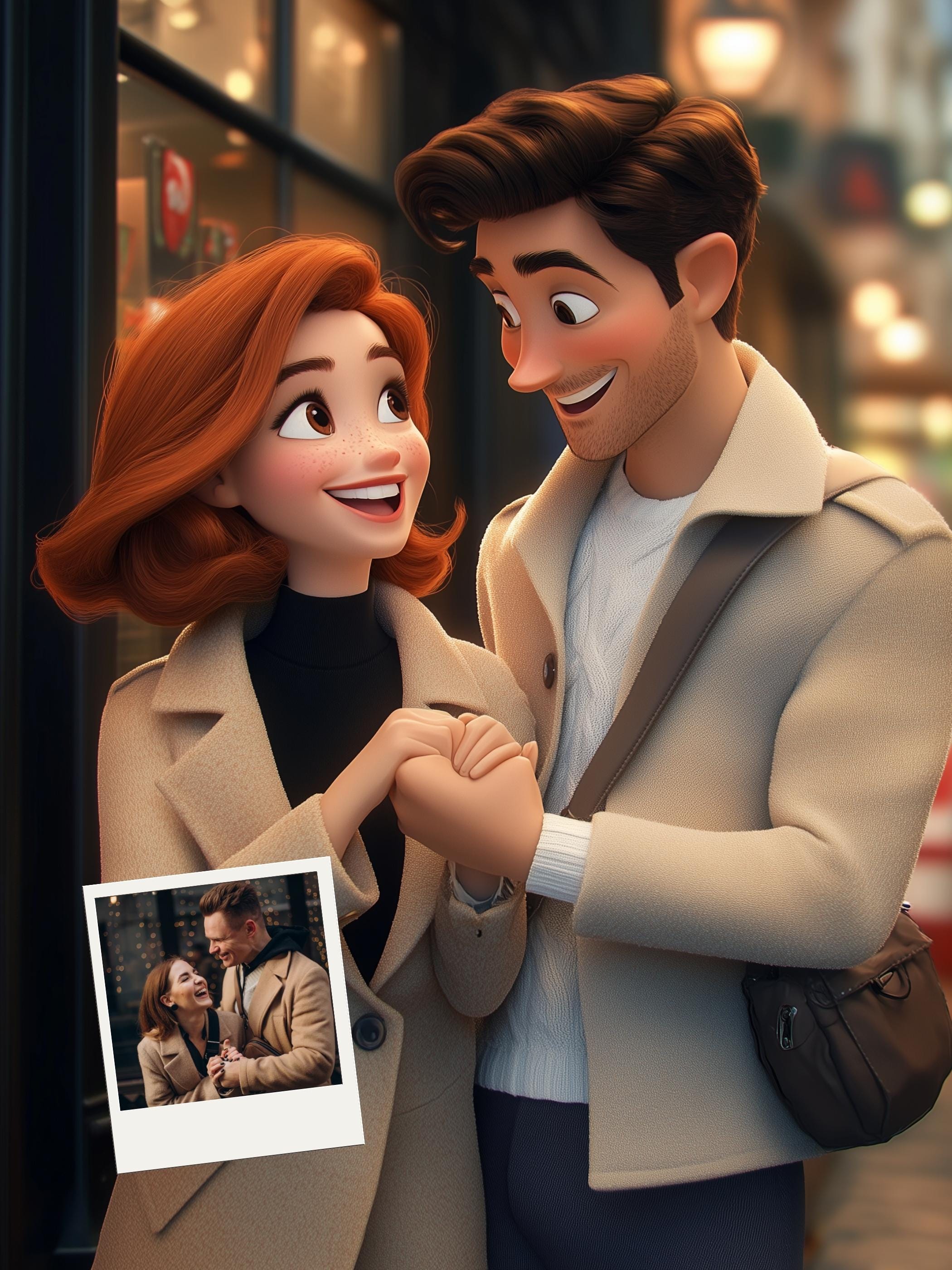 Personalized Cartoon Portrait Custom Digital Artwork Pixar Style Gift ...