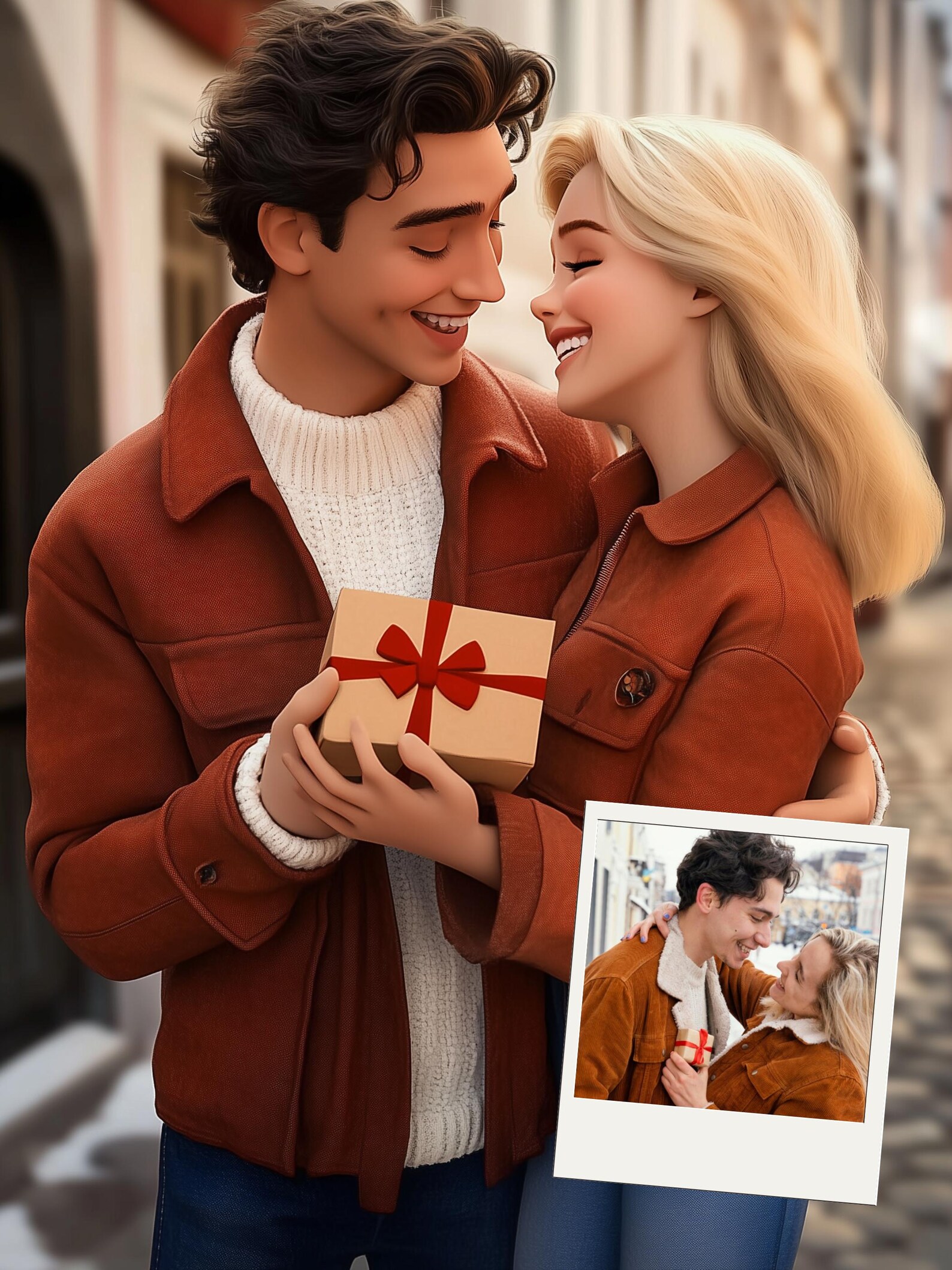 Personalized Cartoon Portrait Custom Digital Artwork Pixar Style Gift ...